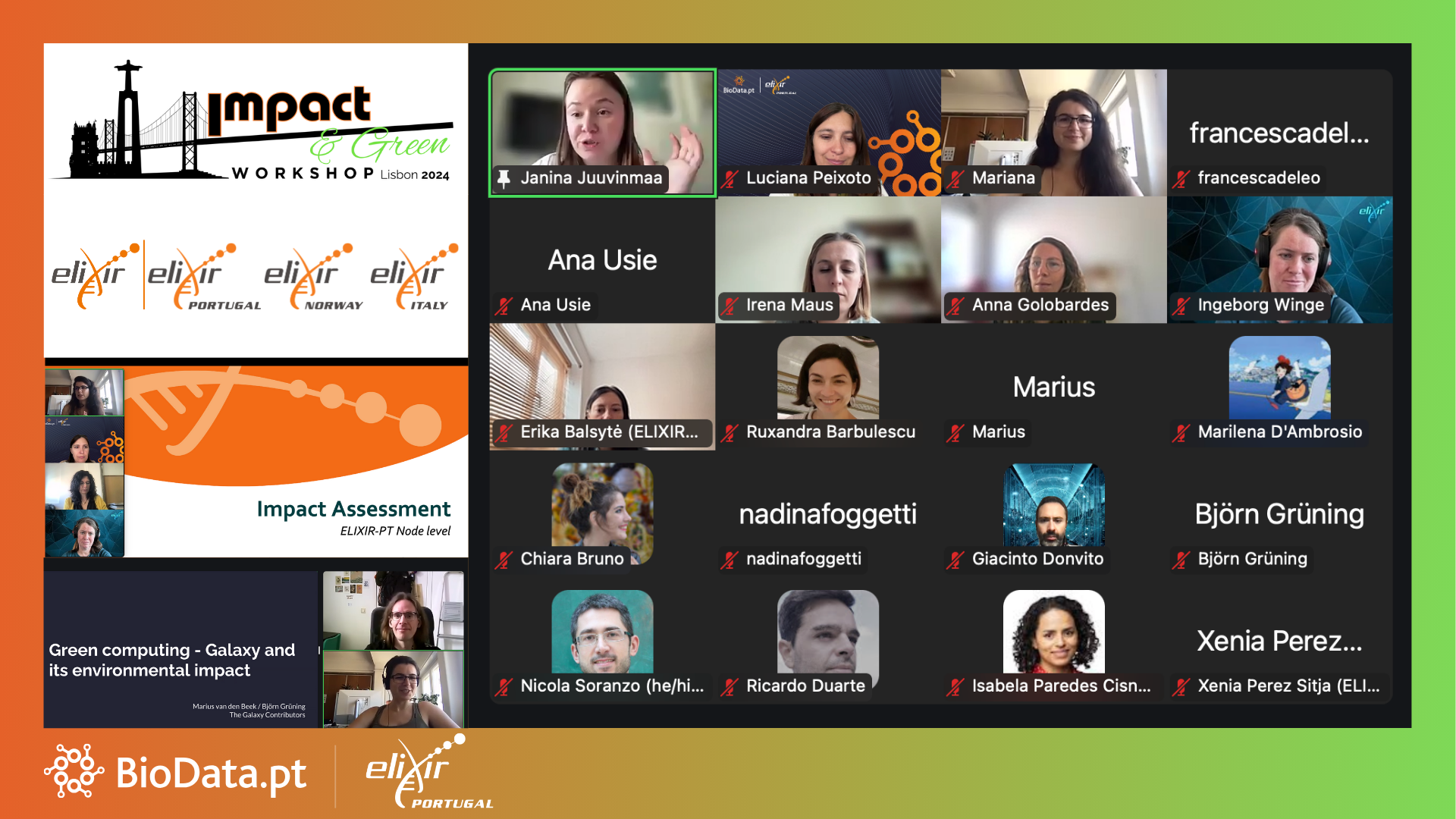 ELIXIR SPARKLE - Impact & Sustainability Workshop | BioData.pt ELIXIR SPARKLE - Impact & Sustainability Workshop | BioData.pt